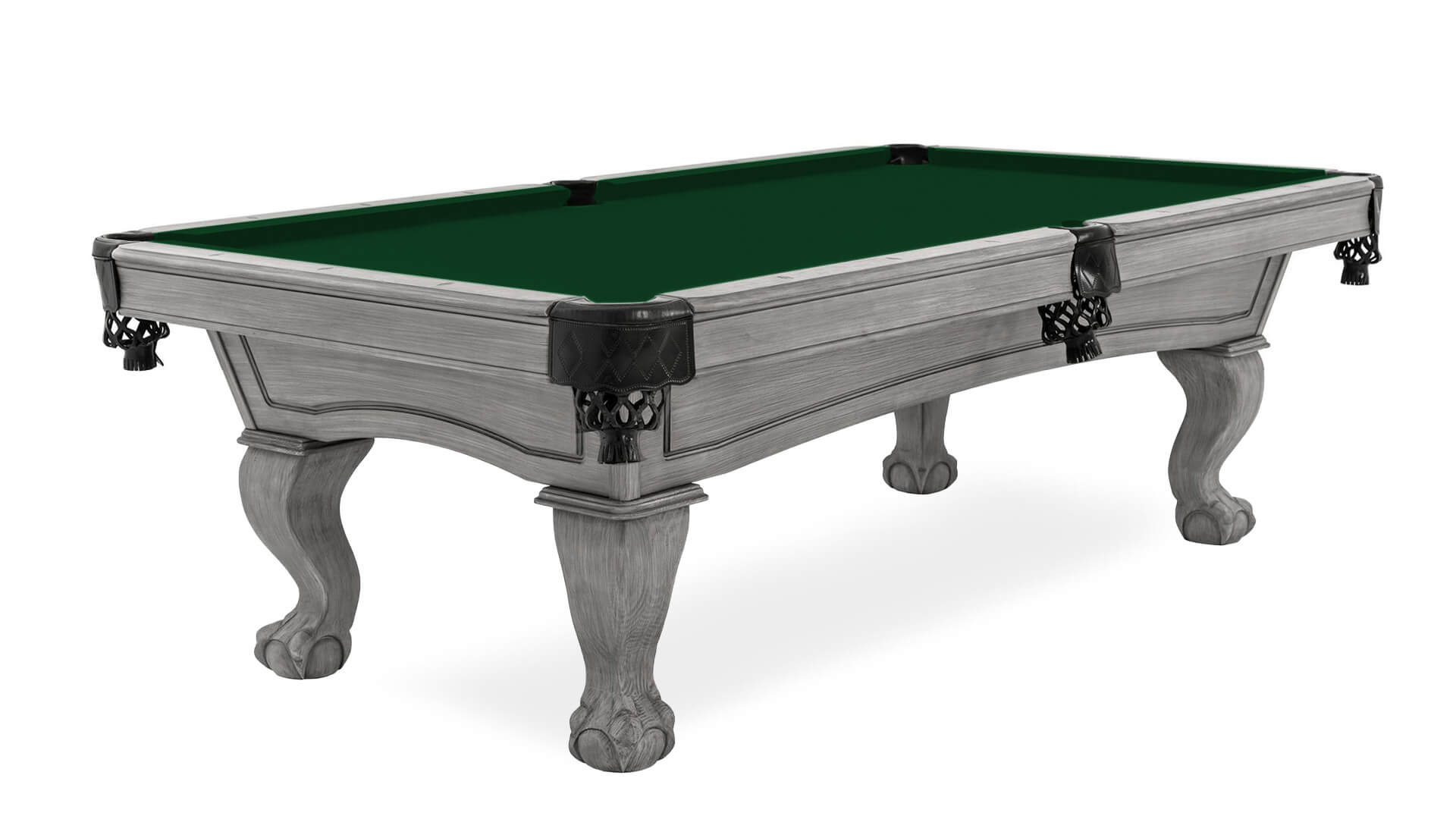 Imperial - "Resolute" Pool Table - Ball and Claw Legs - Silver Mist - 7 ...