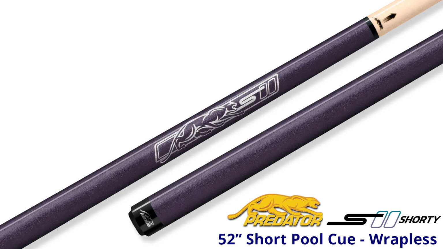 Predator - Sport 2 "Shorty" - Short Pool Cue - Wrapless - Purple ...
