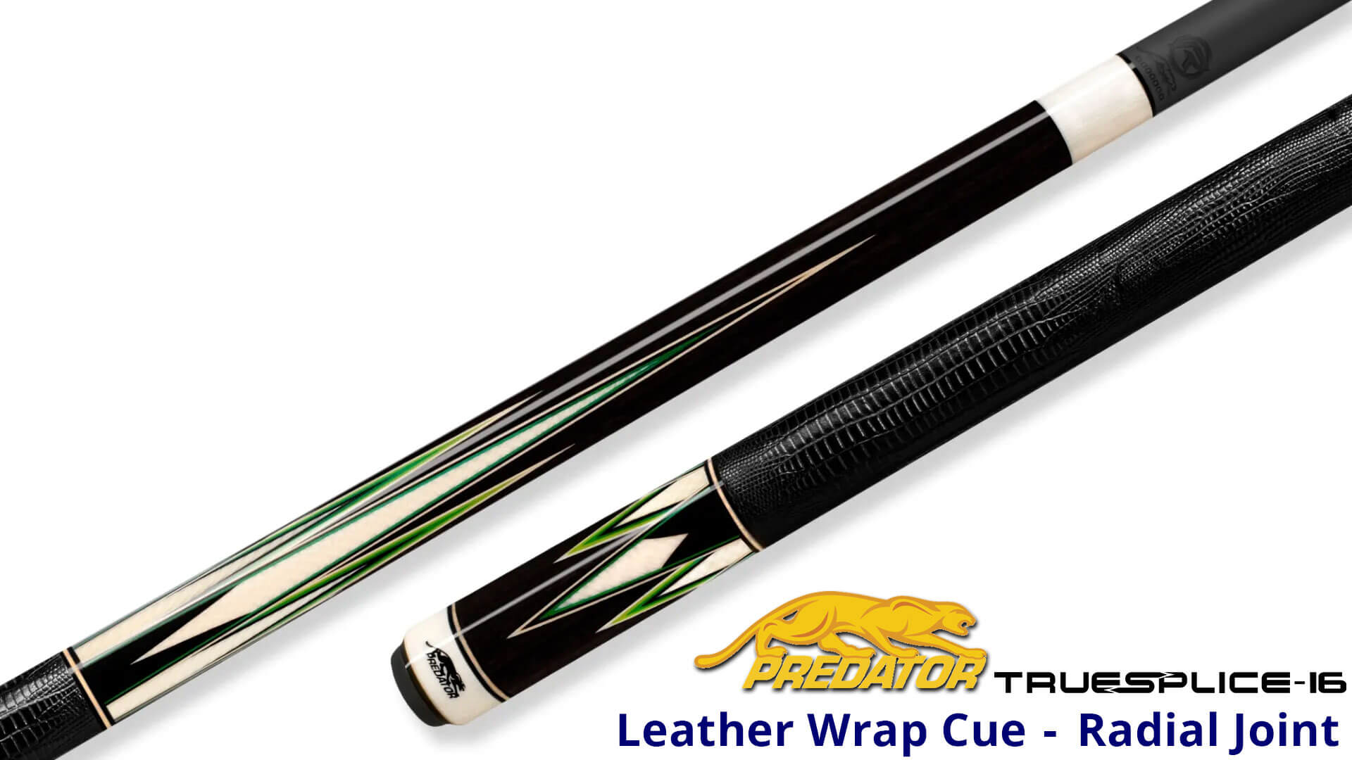 Predator - Limited Edition "True Splice 16" Ebony Pool Cue - Leather ...