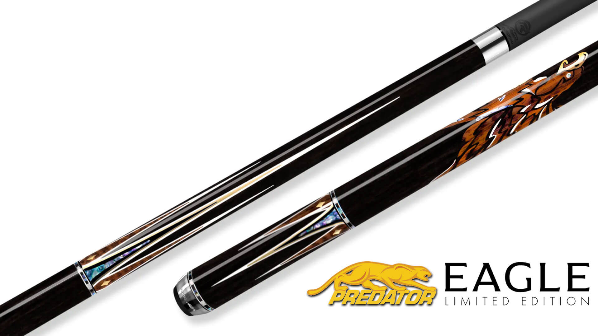 Predator - Limited Edition "Eagle" Pool Cue - Ebony - Includes 1X1 Case • Billiards Direct