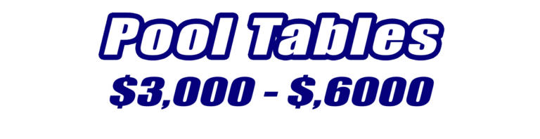 Pool Tables Priced $3,000 and $6,000 • Billiards Direct