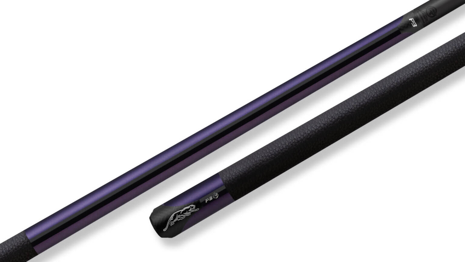Predator P3 REVO Purple Pool Cue with Leather Luxe Wrap • Billiards Direct